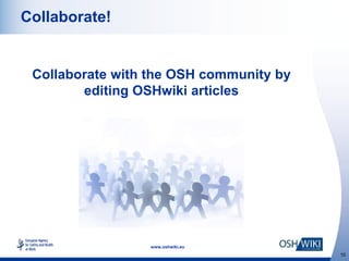 OSH wiki connecting the OSH community | PPT
