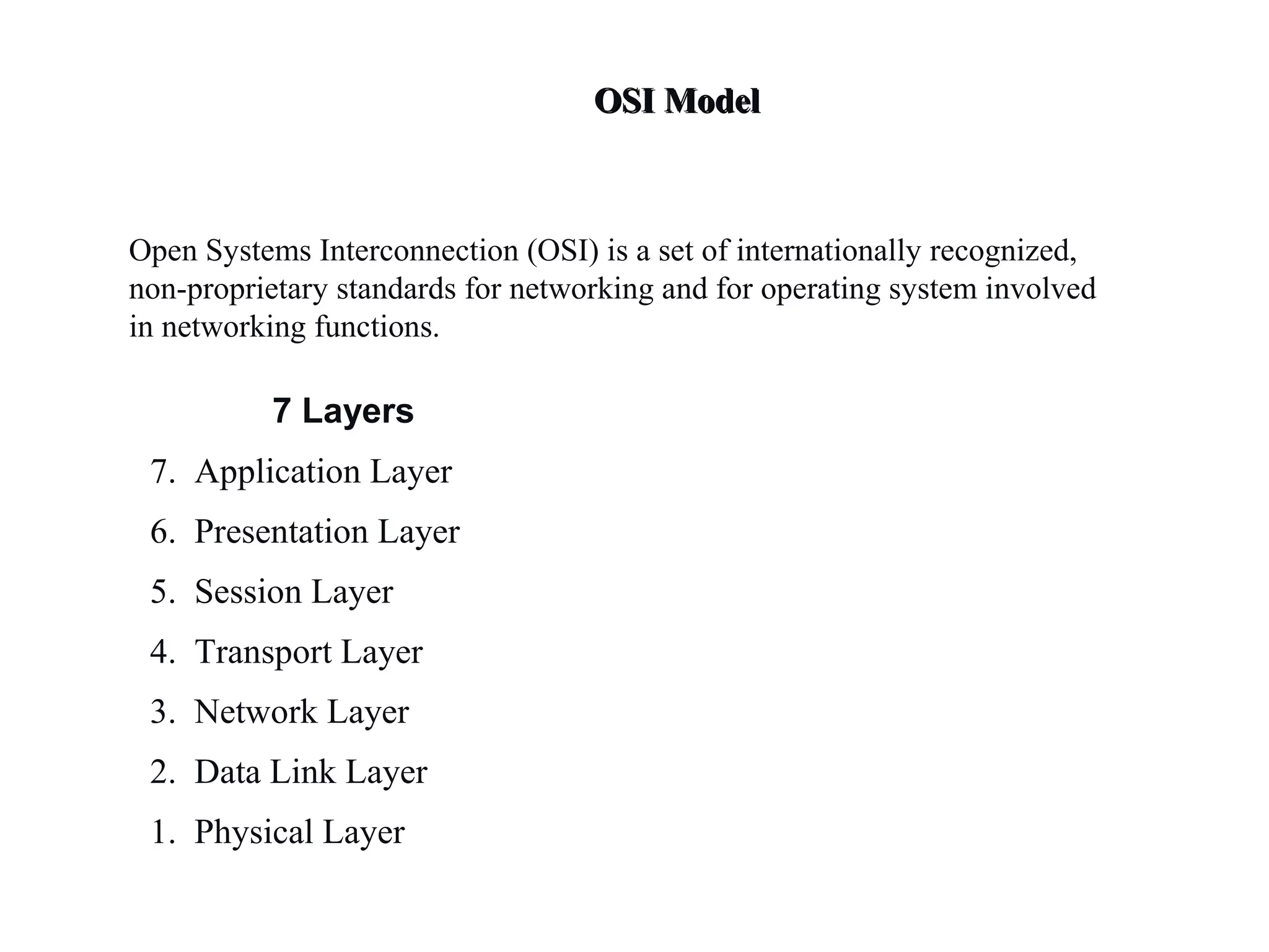 Osi | PPT