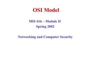 osi Layer, Iso OSI Open systems Integration | PPT