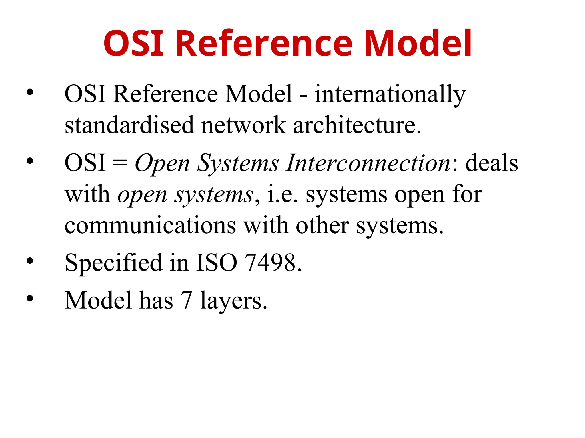 OSI Reference Model Explained in Simple Words | PPT
