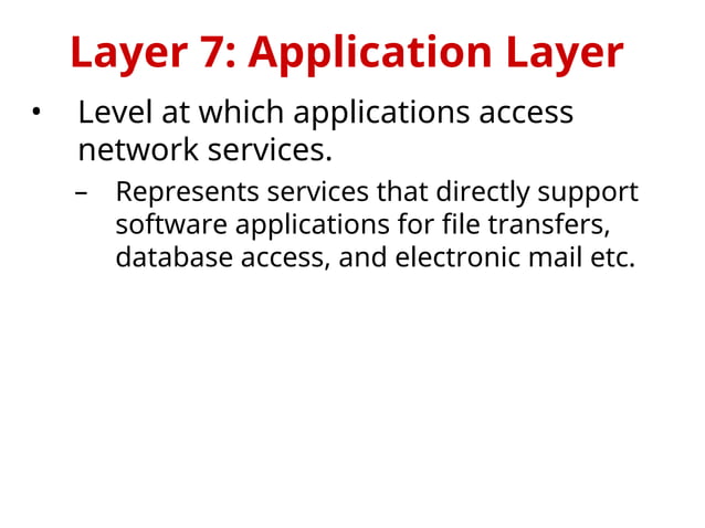 OSI model for Internet compared with TCP/IP | PPT