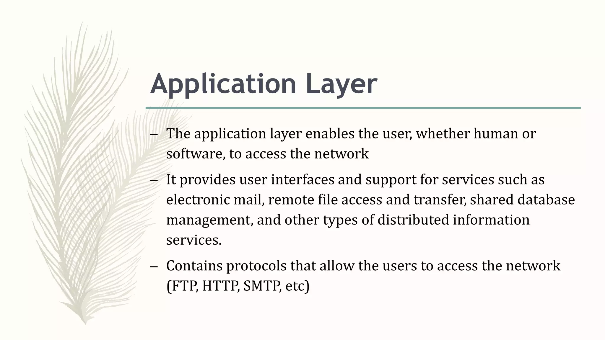 Osi model | PPTX | Computer Networking | Computing