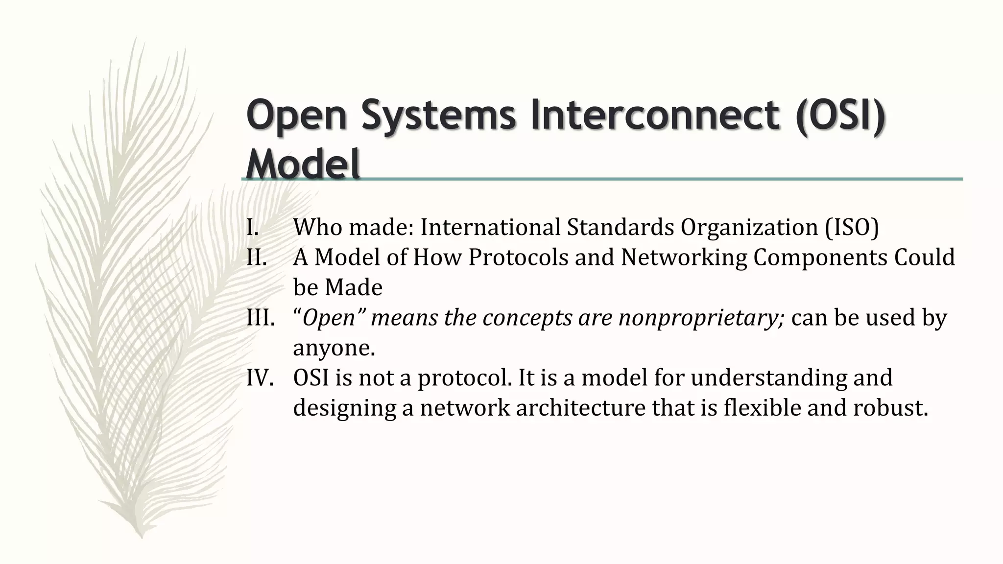 Osi model | PPTX | Computer Networking | Computing