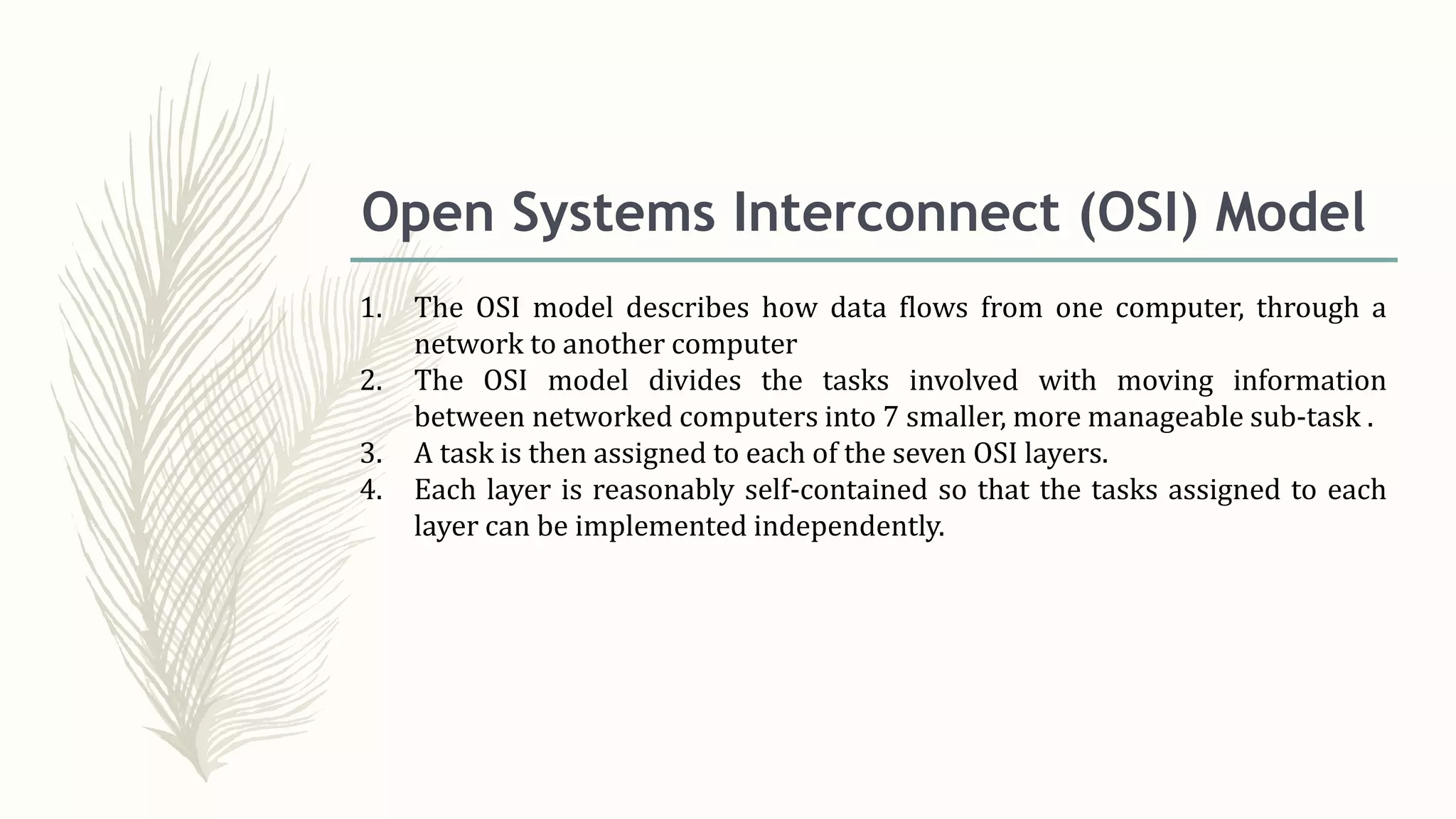 Osi model | PPTX | Computer Networking | Computing