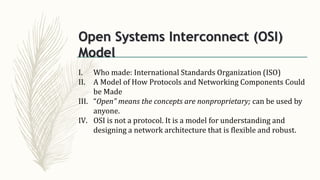 Osi model | PPTX | Computer Networking | Computing