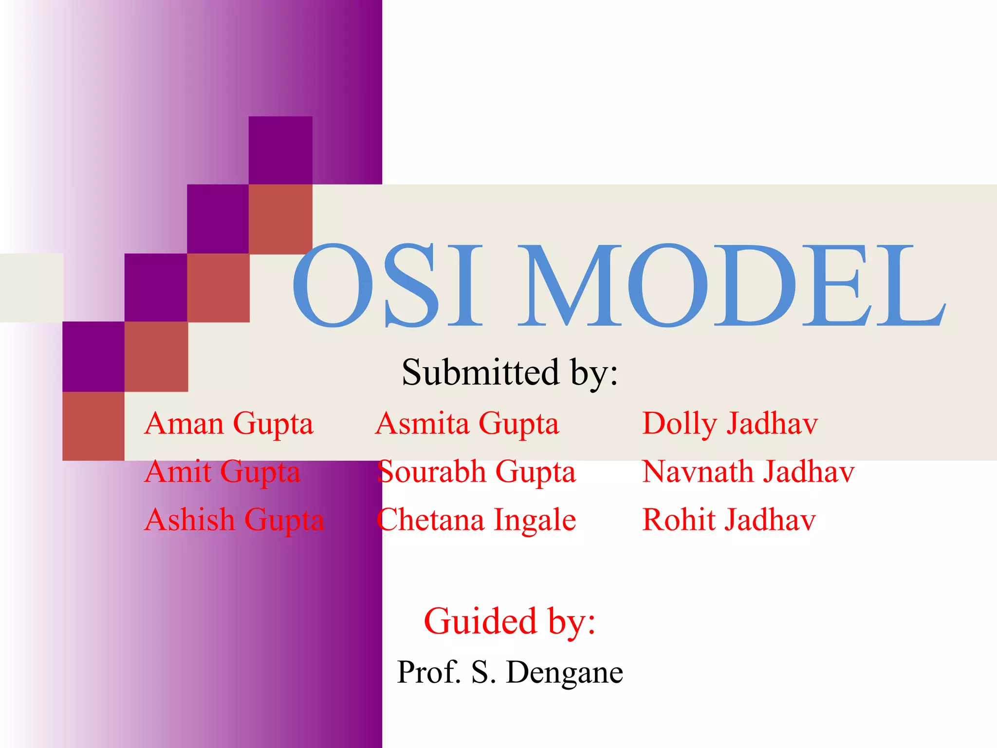 THE COMPLETE OSI MODEL | PPT