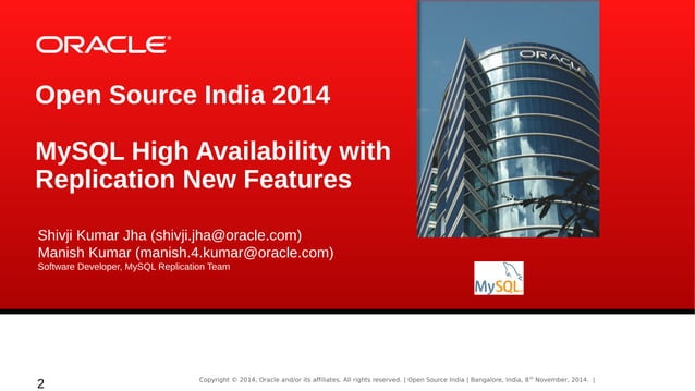 MySQL High Availability with Replication New Features | PPT