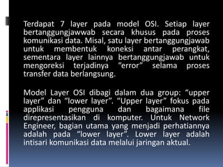 Osi 7 layer dan subnetting | PPTX