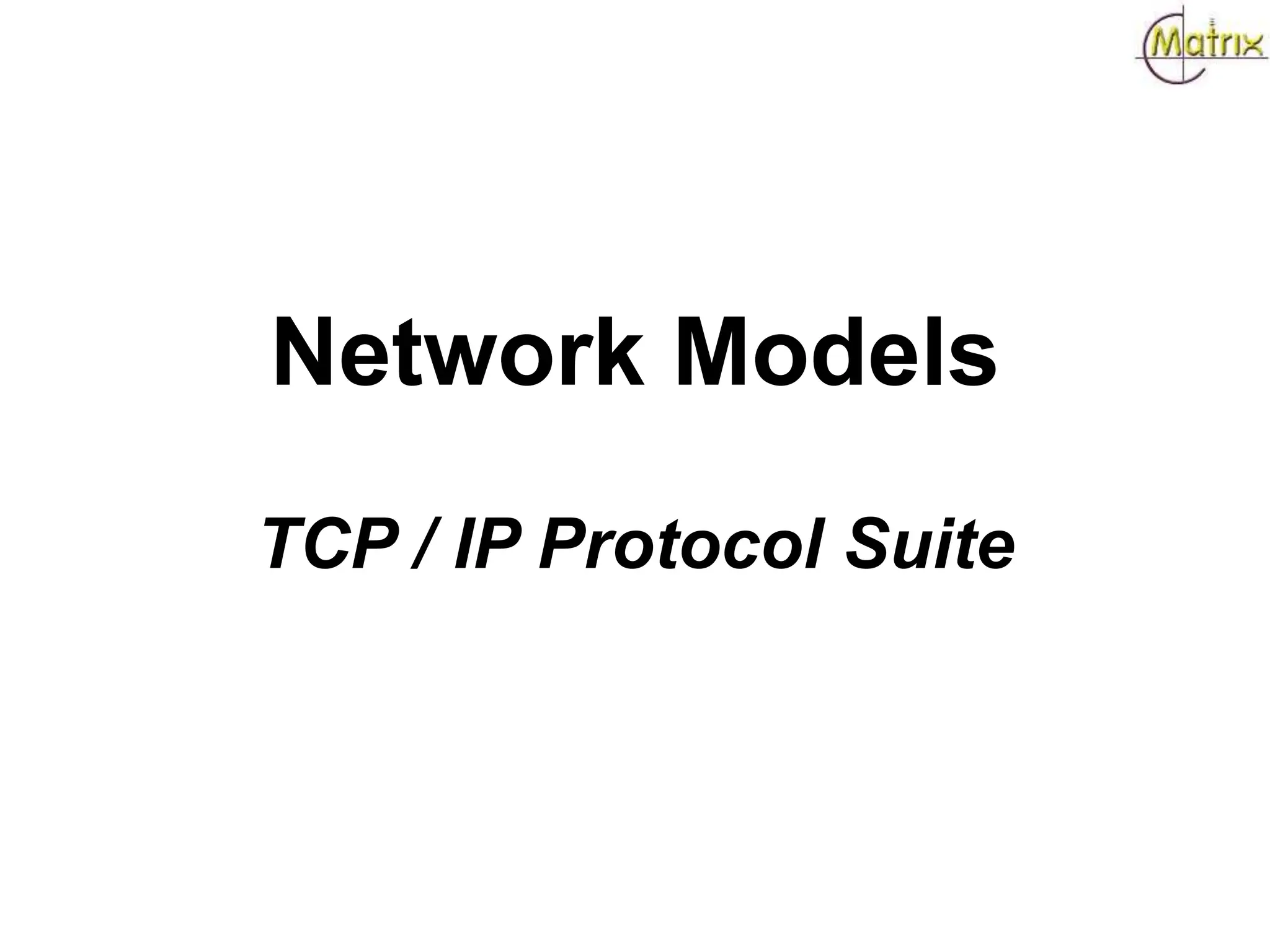 OSI - OSI Reference Model and TCP (Transmission Control Protocol) | PPTX