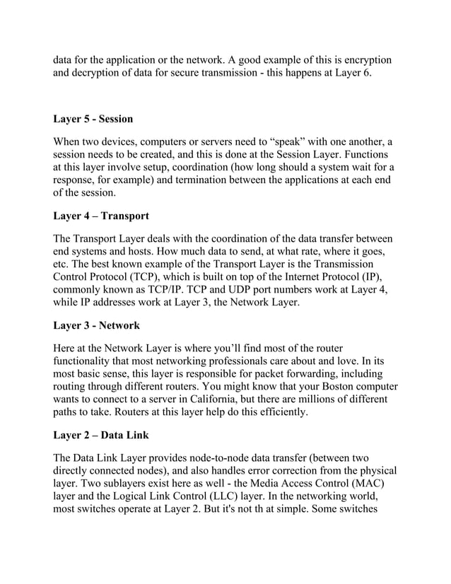 OSI and TCP/IP Model | PDF