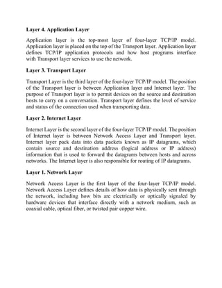 OSI and TCP/IP Model | PDF