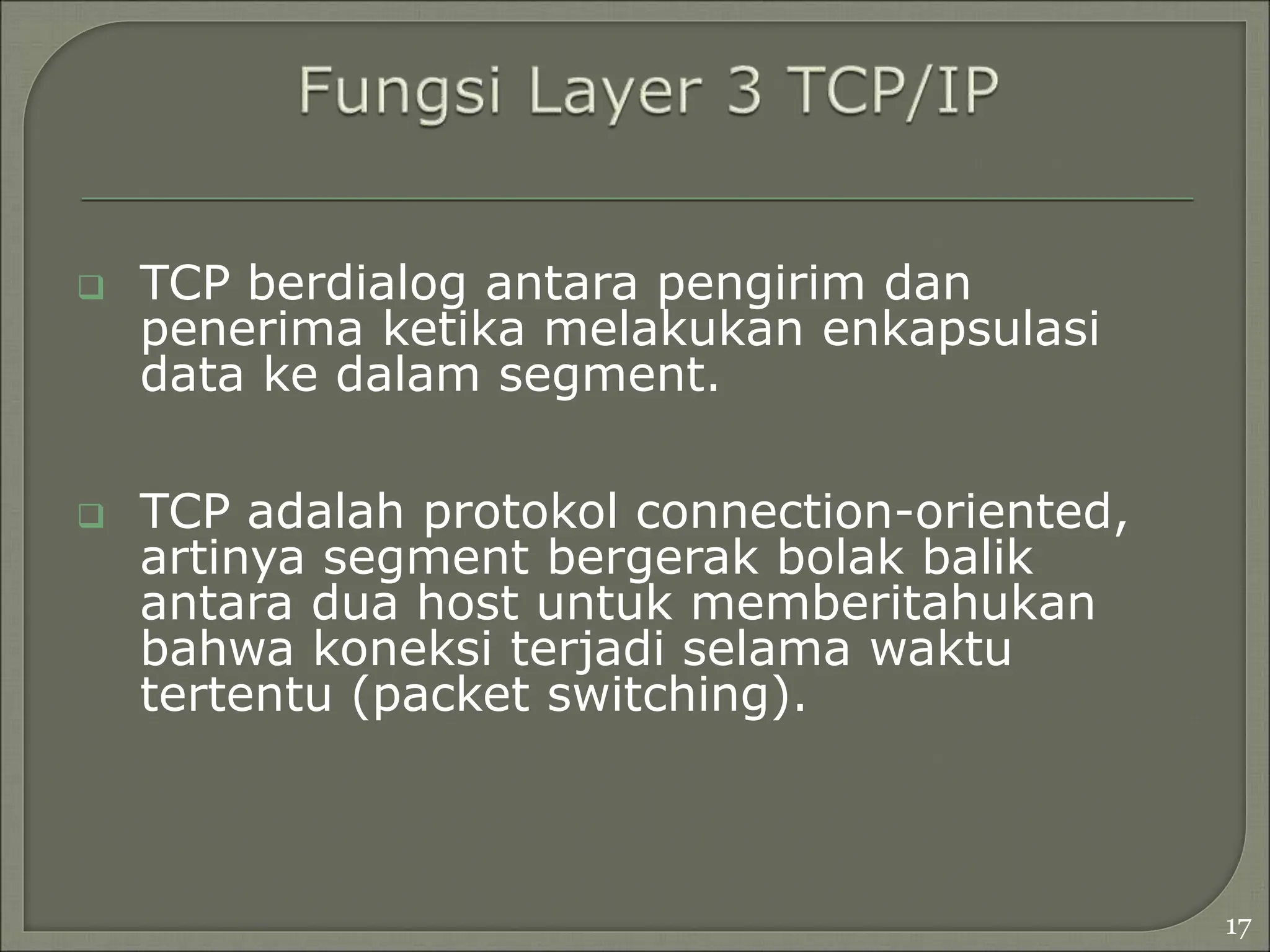 Perbandingan Layer (Open System Interconnection) OSI dan TCP-IP (Transmission Control Protocol ...