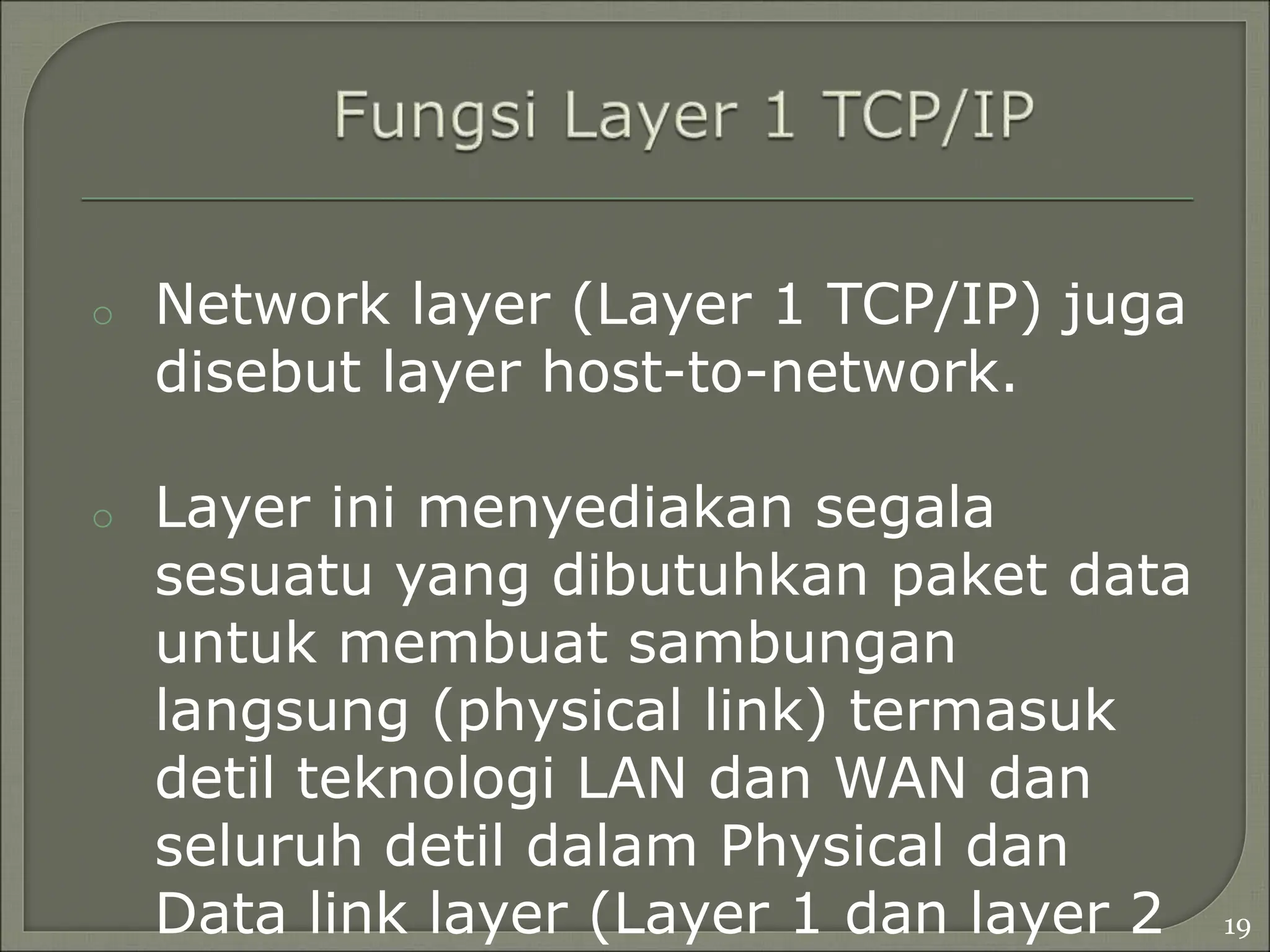 Perbandingan Layer Open System Interconnection Osi Dan Tcp Ip