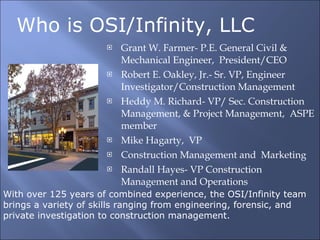 Osi Infinity Llc 02012010 | PPT