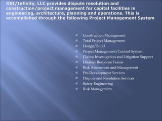 Osi Infinity Llc 02012010 | PPT