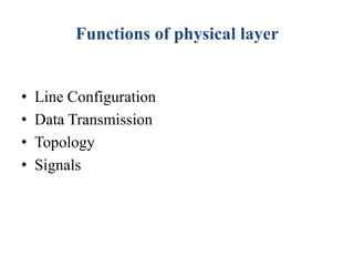 OSI in physical and data link Layer.pptx | Computer Networking | Computing