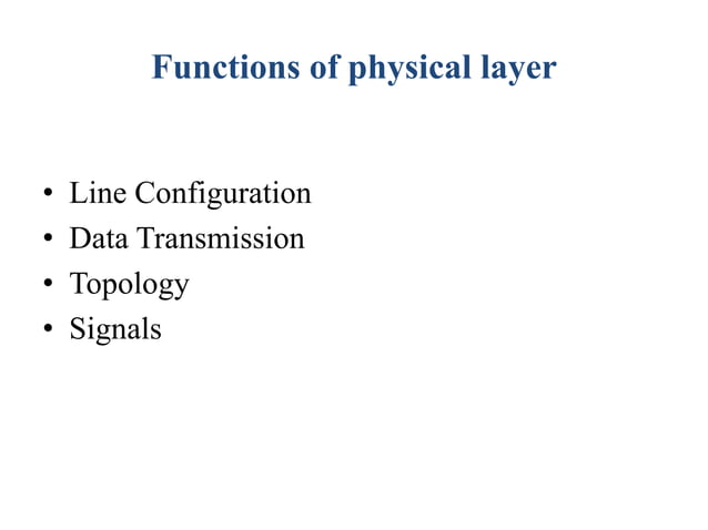 OSI in physical and data link Layer.pptx | Computer Networking | Computing
