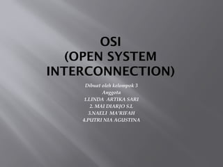 OSI (Open System Interconnection) KELOMPOK 3 .pptx