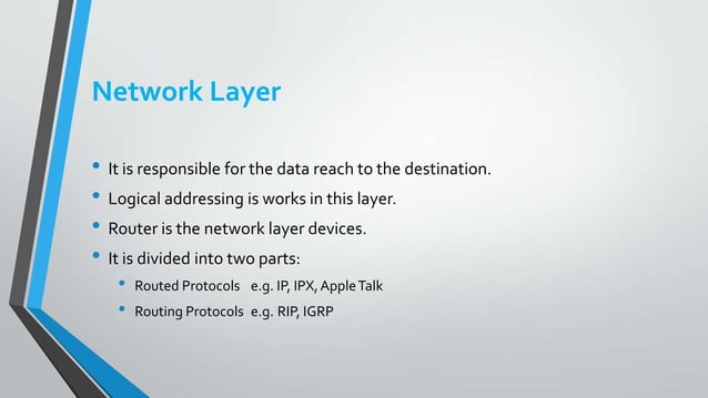 Osi layer | PPTX | Computer Networking | Computing