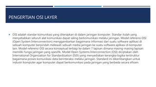 Osi layer ( DAVENTA S ) | PPTX