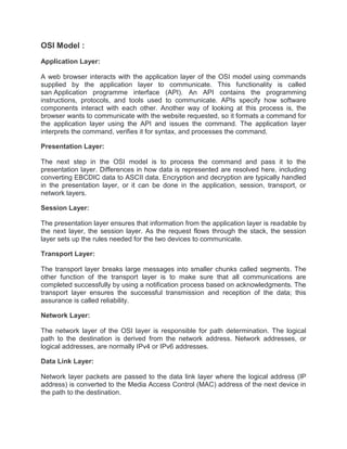 Osi layer | PDF