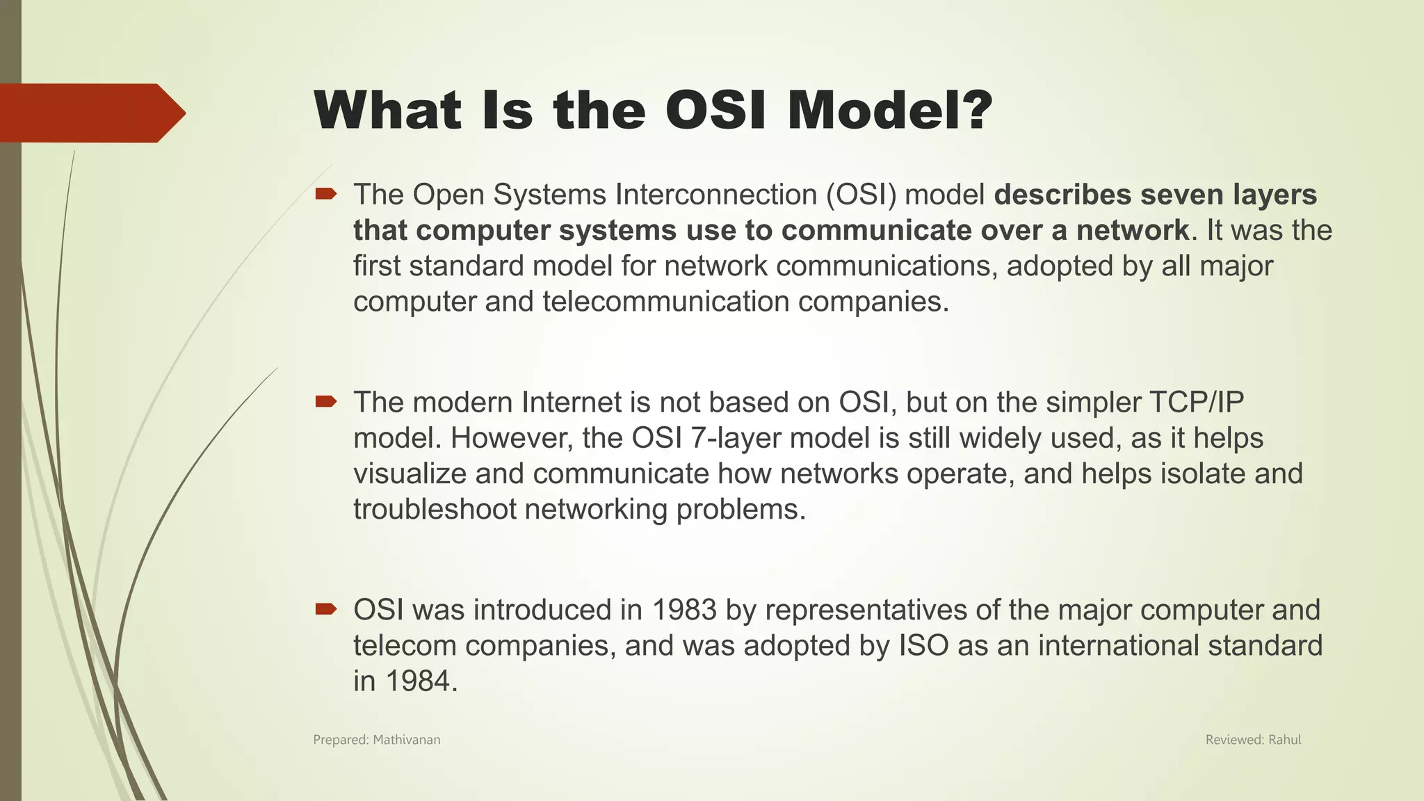 OSI Layer | PPTX