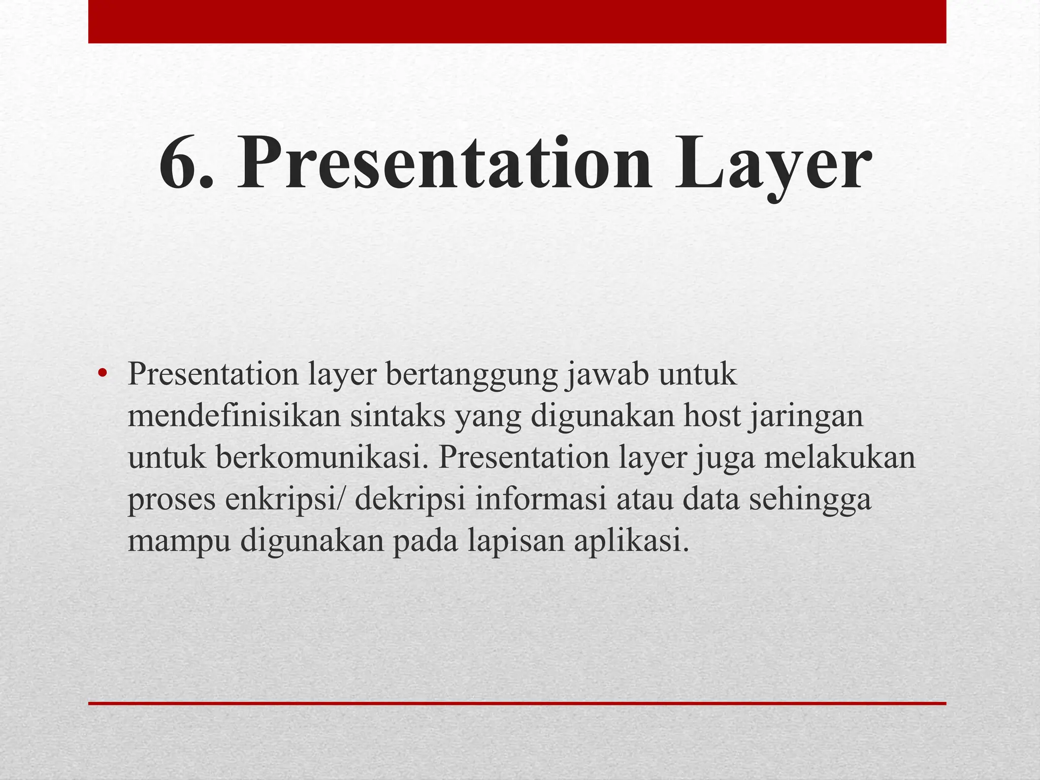 Materi osi layer jaringan komputer kelas XI | PPTX