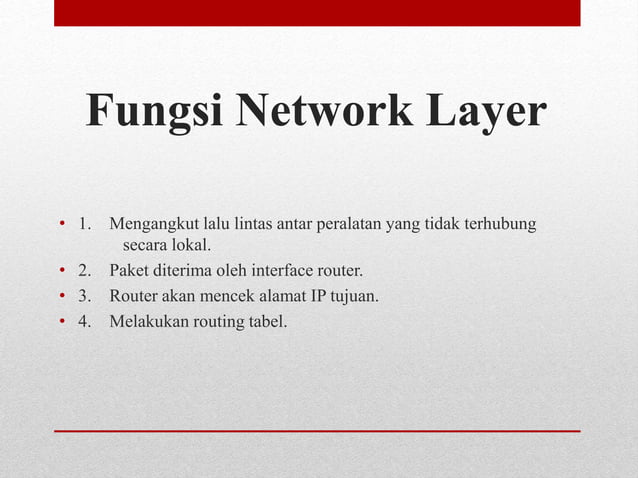 Materi osi layer jaringan komputer kelas XI | PPTX