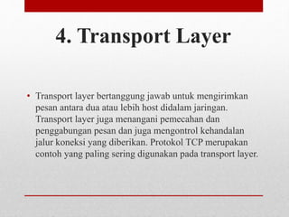 Materi osi layer jaringan komputer kelas XI | PPTX