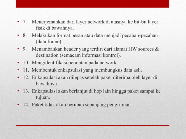 Materi osi layer jaringan komputer kelas XI | PPTX