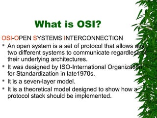 OSI LAYER (phyiscal,datalink layer,session layer) | PPTX