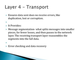 OSI Draft | PPTX | Computer Networking | Computing