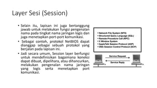 Osi layer dan aplikasi jaringan | PPTX