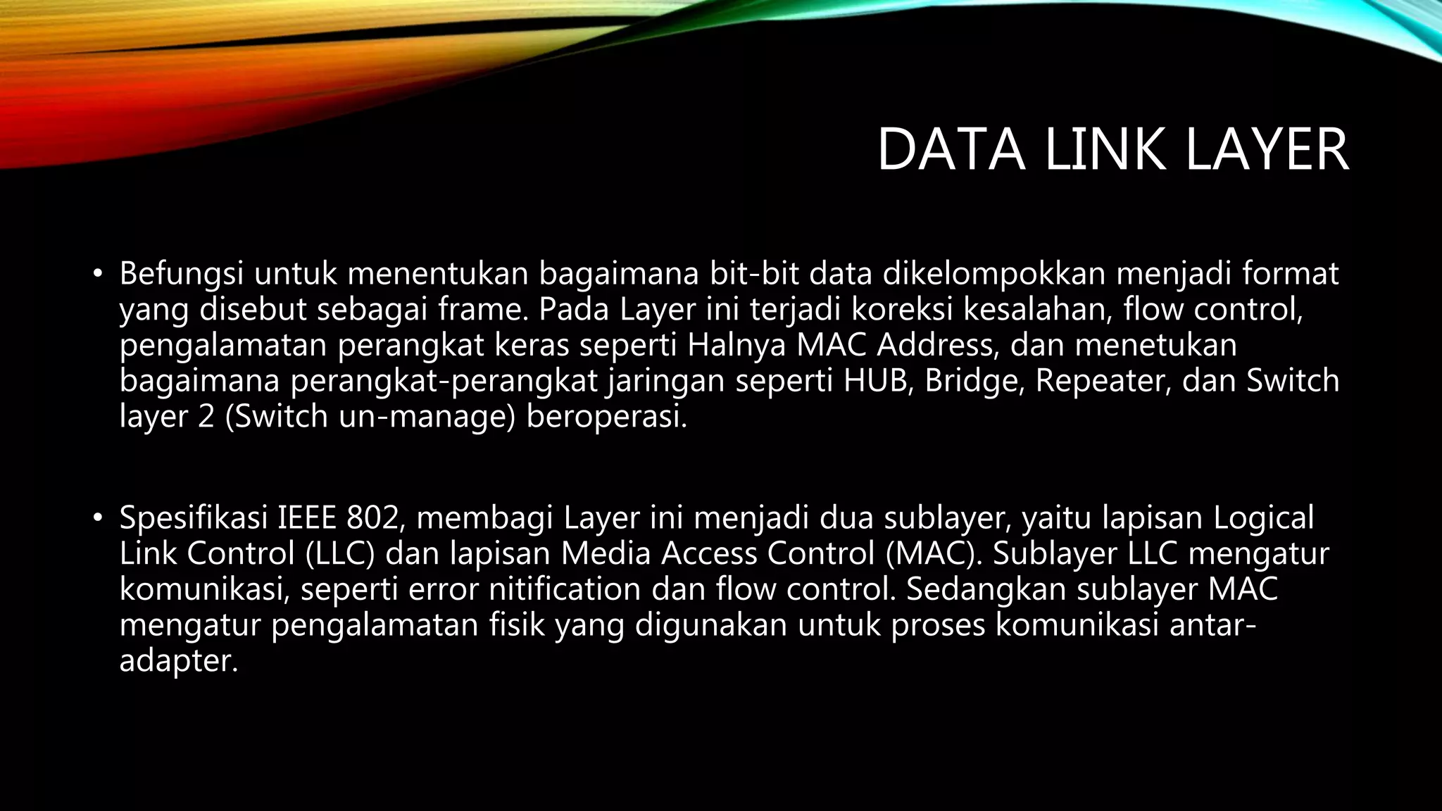Osi layer dan fungsinya | PPTX