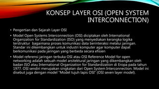 Osi layer dan fungsinya | PPTX