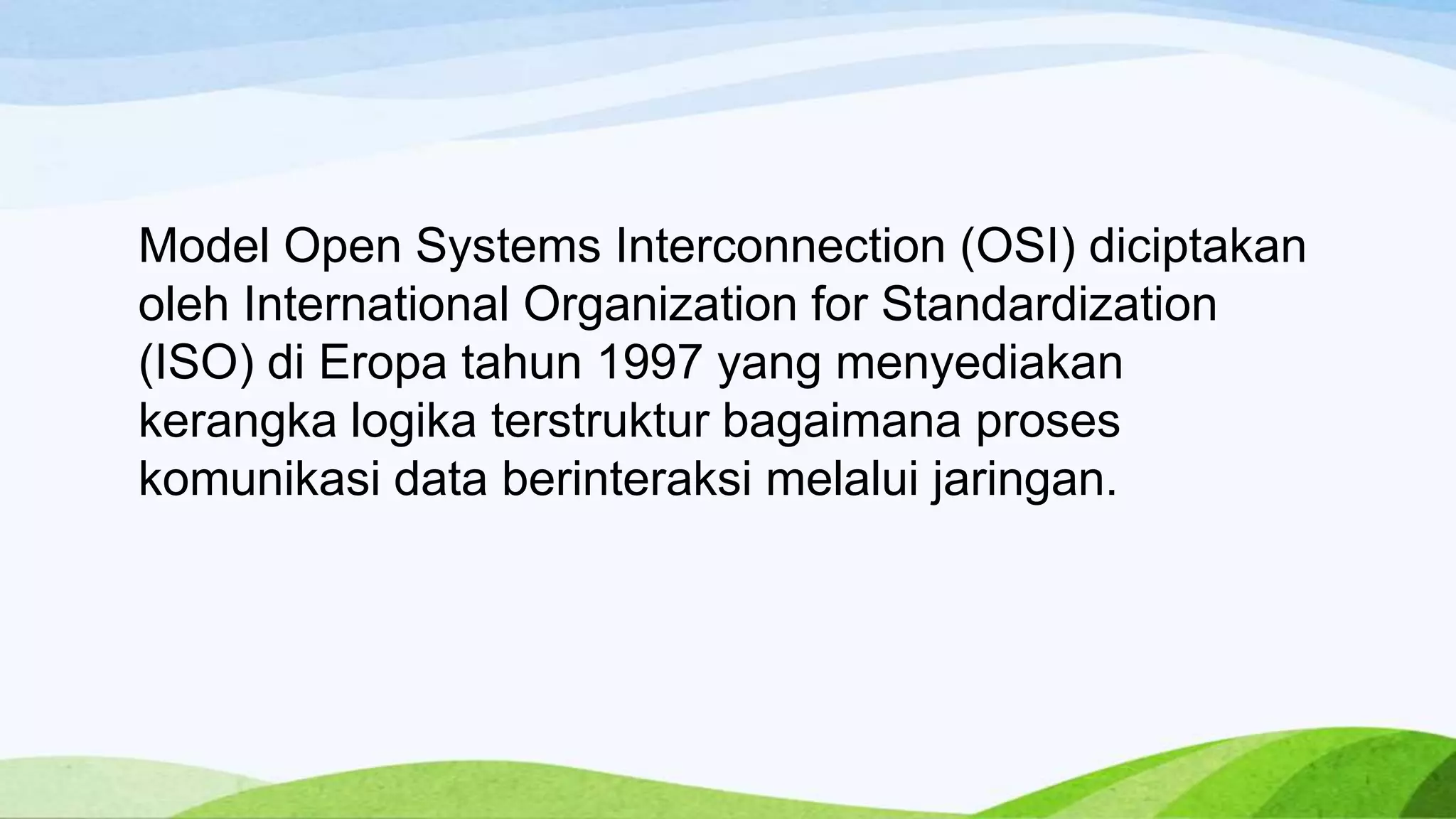 Osi layer dan tcp | PPTX