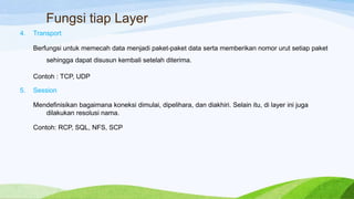 Osi layer dan tcp | PPTX