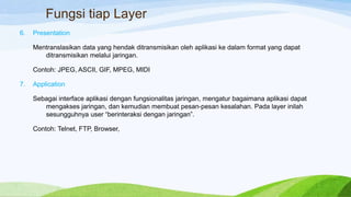 Osi layer dan tcp | PPTX