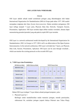 OSI Layer pada Wireshark | PDF