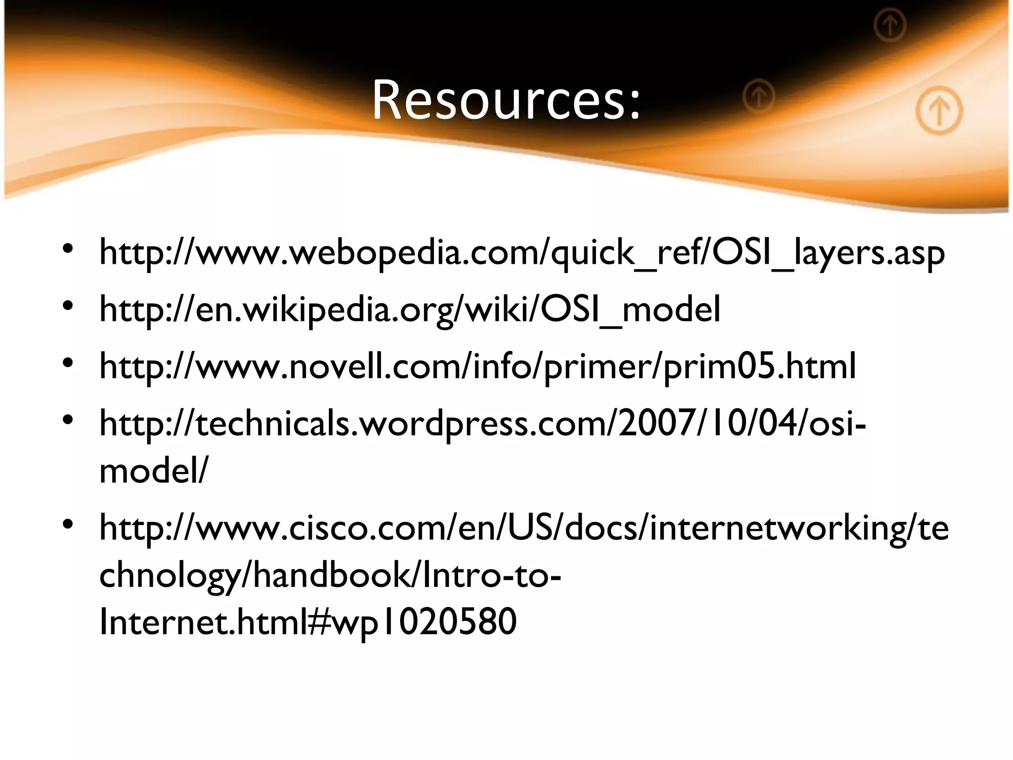 OSI Layers | PPT