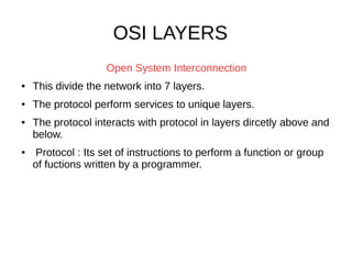 OSI LAYERS | ODP