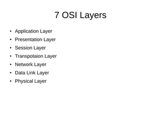 OSI LAYERS | ODP
