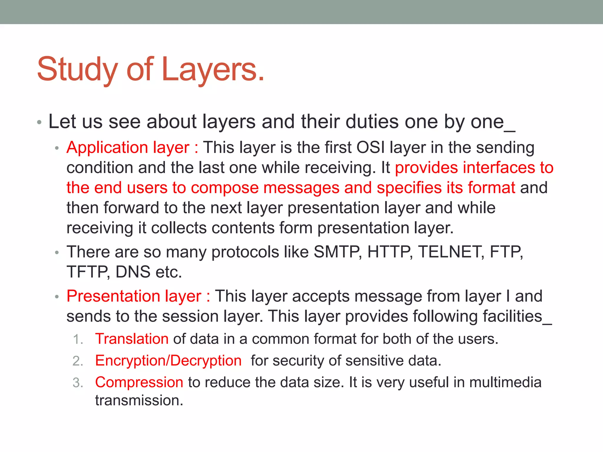 OSI layers | PPT