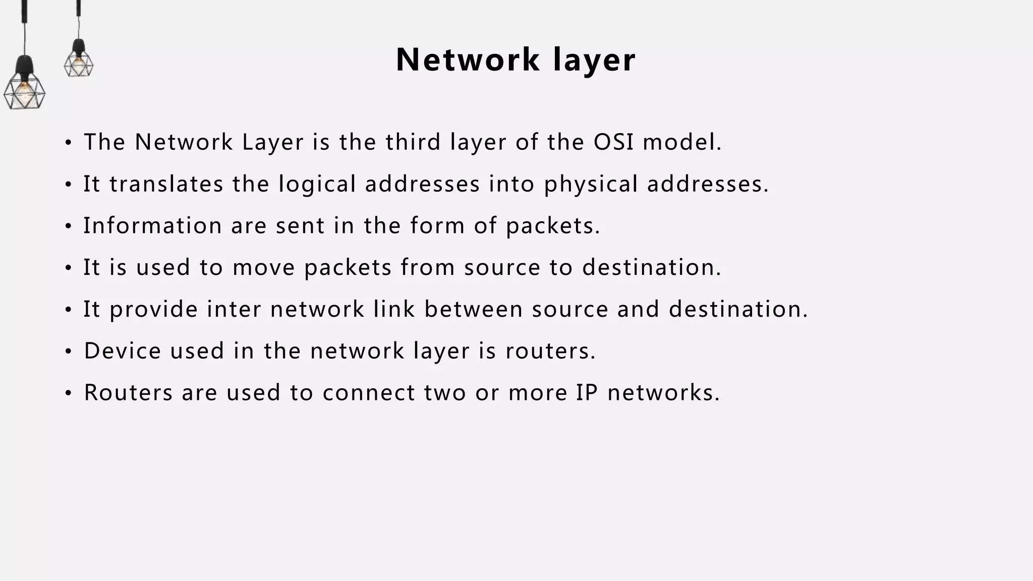 OSI layer (Network) | PPT