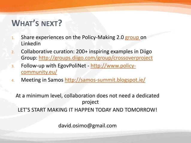 Osimo crossover-roadmap | PPT