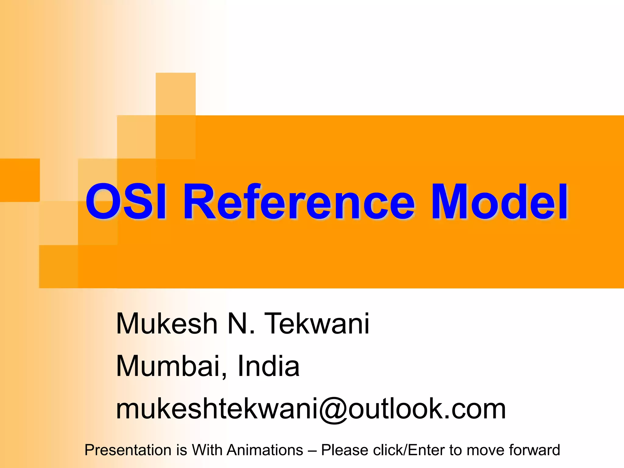 Osi Model Of Networking 09 Nov 2019 Ppt
