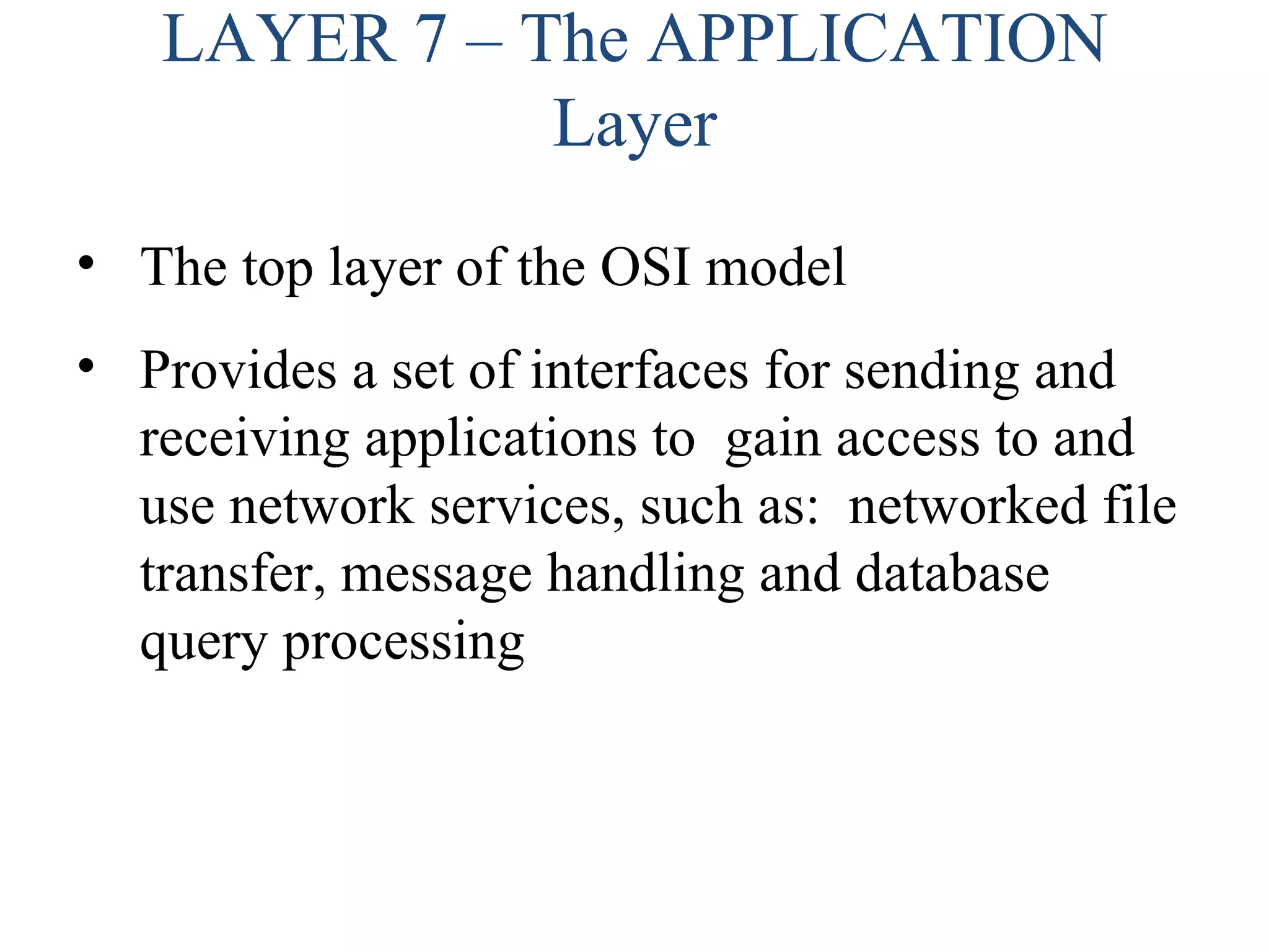 Osi model | PPT