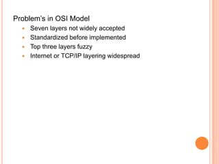 Osi model | PPTX | Computer Networking | Computing