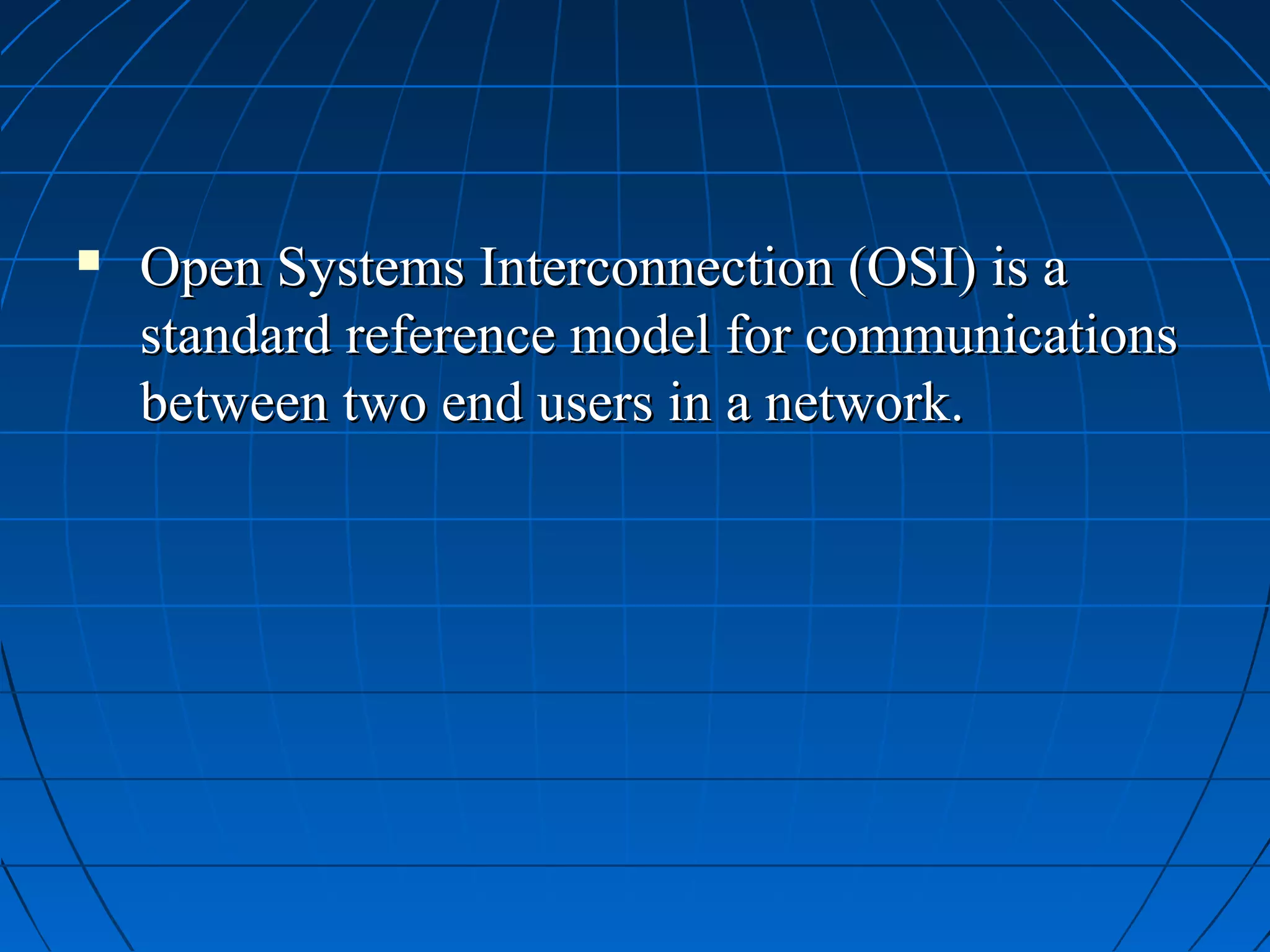 Osi model(open system interconnection) | PPT
