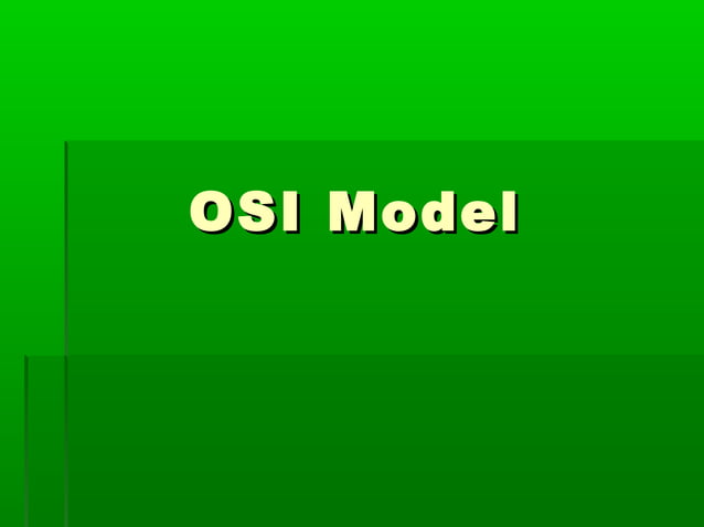 Osi model(open system interconnection) | PPT | Operating Systems | Computer Software and ...